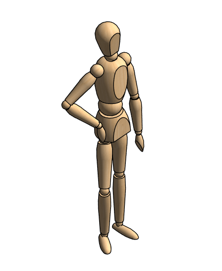 Blocks® | Standing Articulated Mannequin B111