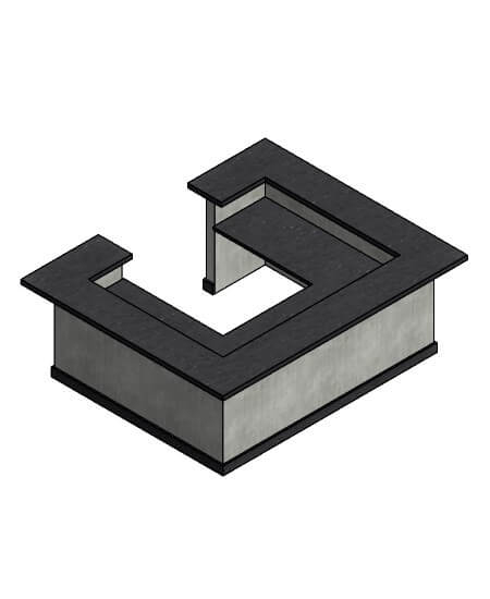 Blocks® | Commercial Square Counter